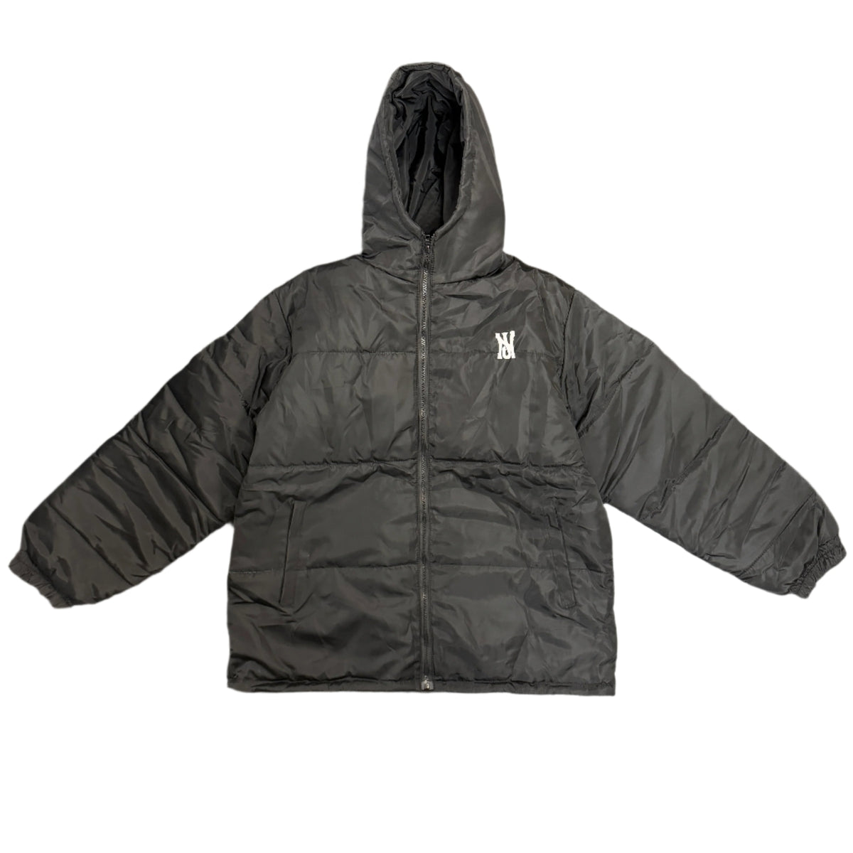 NJ - Street Logo Puffer Jacket – NJ Skateshop